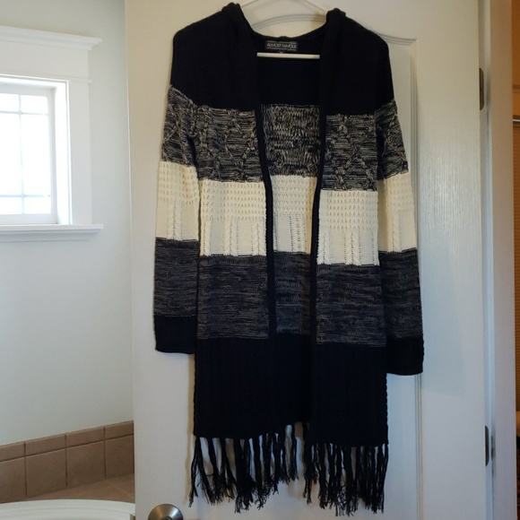 Almost Famous | Sweaters | Nwot Almost Famous Hooded Knit Duster | Poshmark
